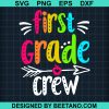 First grade crew svg cut files for cricut to make handmade products ...