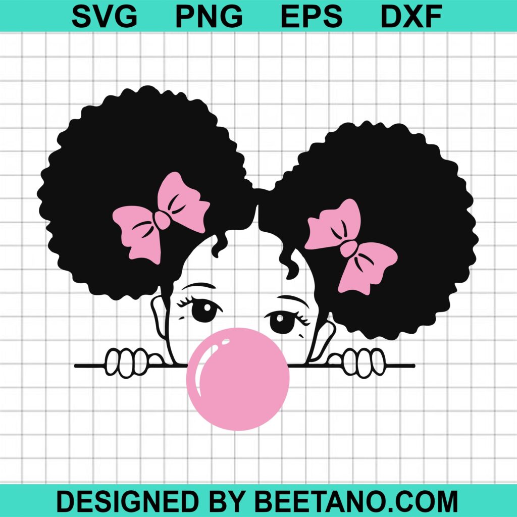 Black baby svg, cute afro baby svg, Black girl SVG
