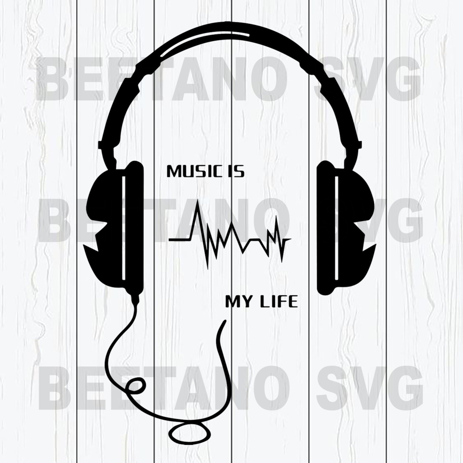 Music is my life Cutting Files For Cricut, SVG, DXF, EPS, PNG
