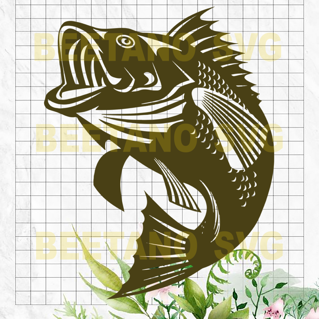 Fish svg Cutting Files For Cricut, SVG, DXF, EPS, PNG Instant Download