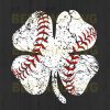 St Patricks Day Shamrock Softball Svg, Shamrock Svg, Softball Svg