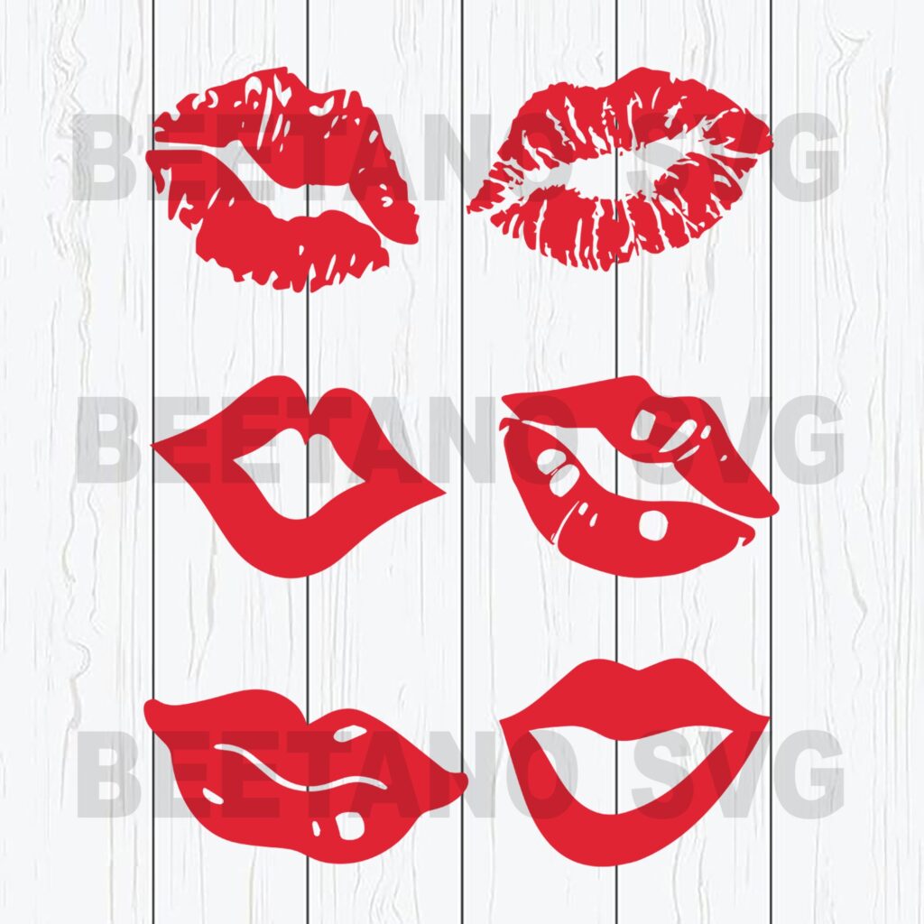 Lips Svg, Lips Bundle Svg Files, Lips Cricut Files, Red Lips Svg Bundle
