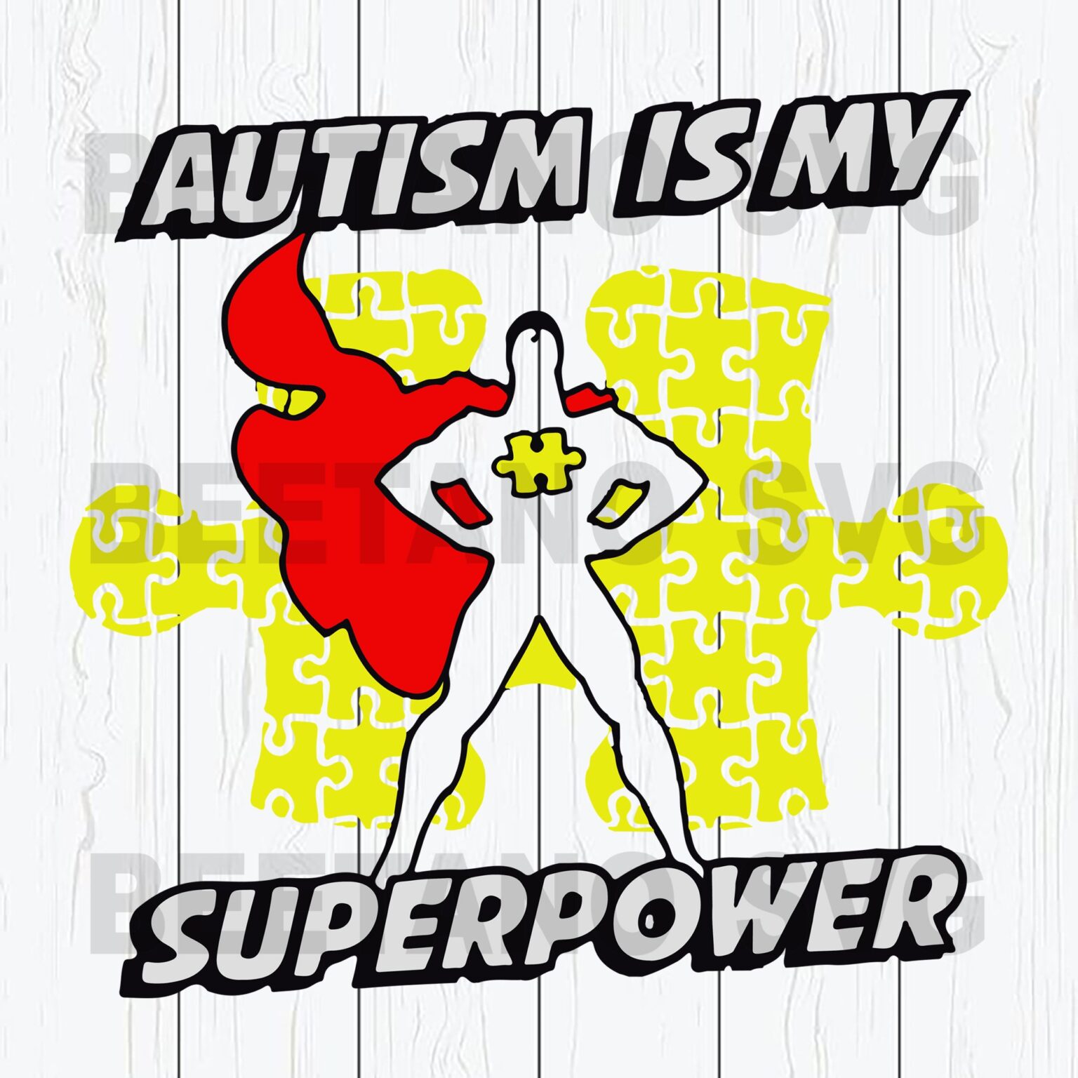 Autism Is My Super Power Svg Files, Autism Hero Svg, Super Power Svg ...