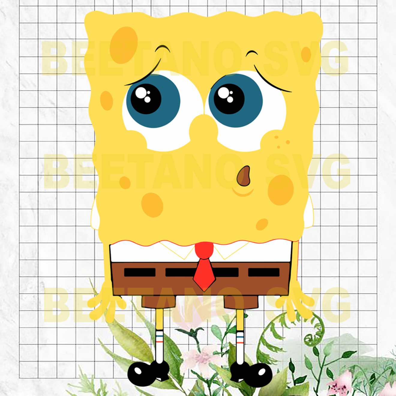 Cute SpongeBob SVG, SpongeBob Squarepants SVG, Cartoon SVG