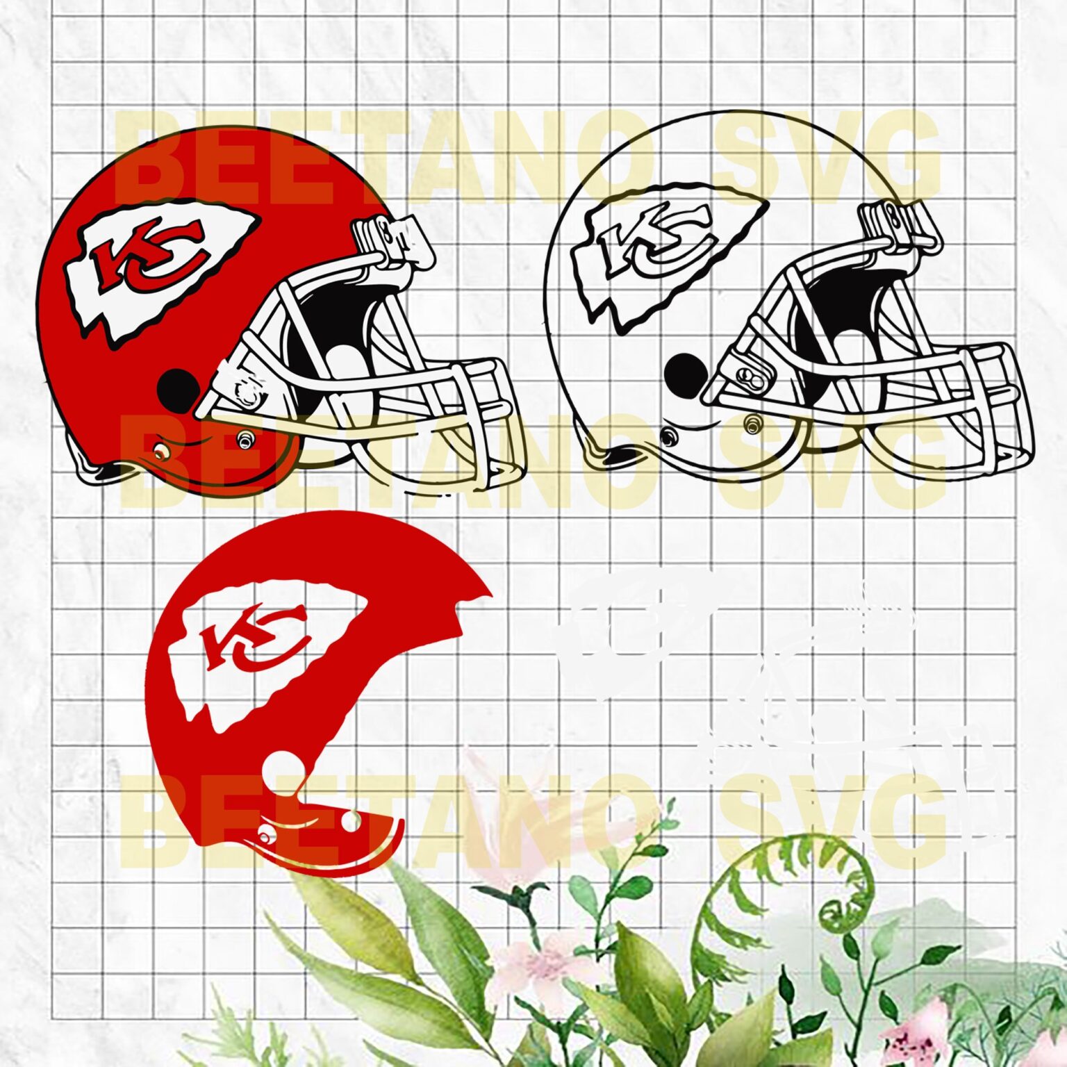 Kansas City Chiefs Bundle Cutting Files For Cricut, SVG, DXF, EPS, PNG