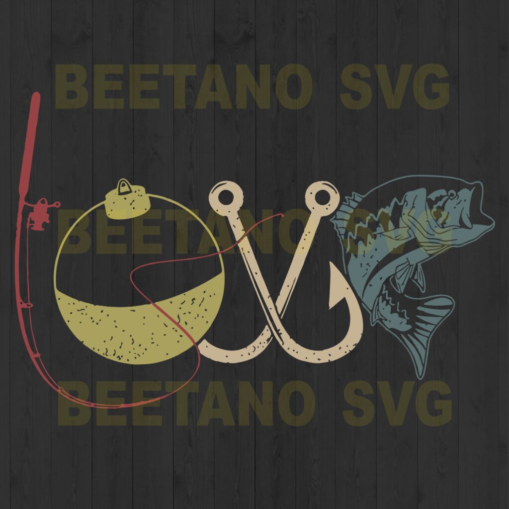 Love Fishing Svg, Fishing Svg, Fishing Love Svg Files