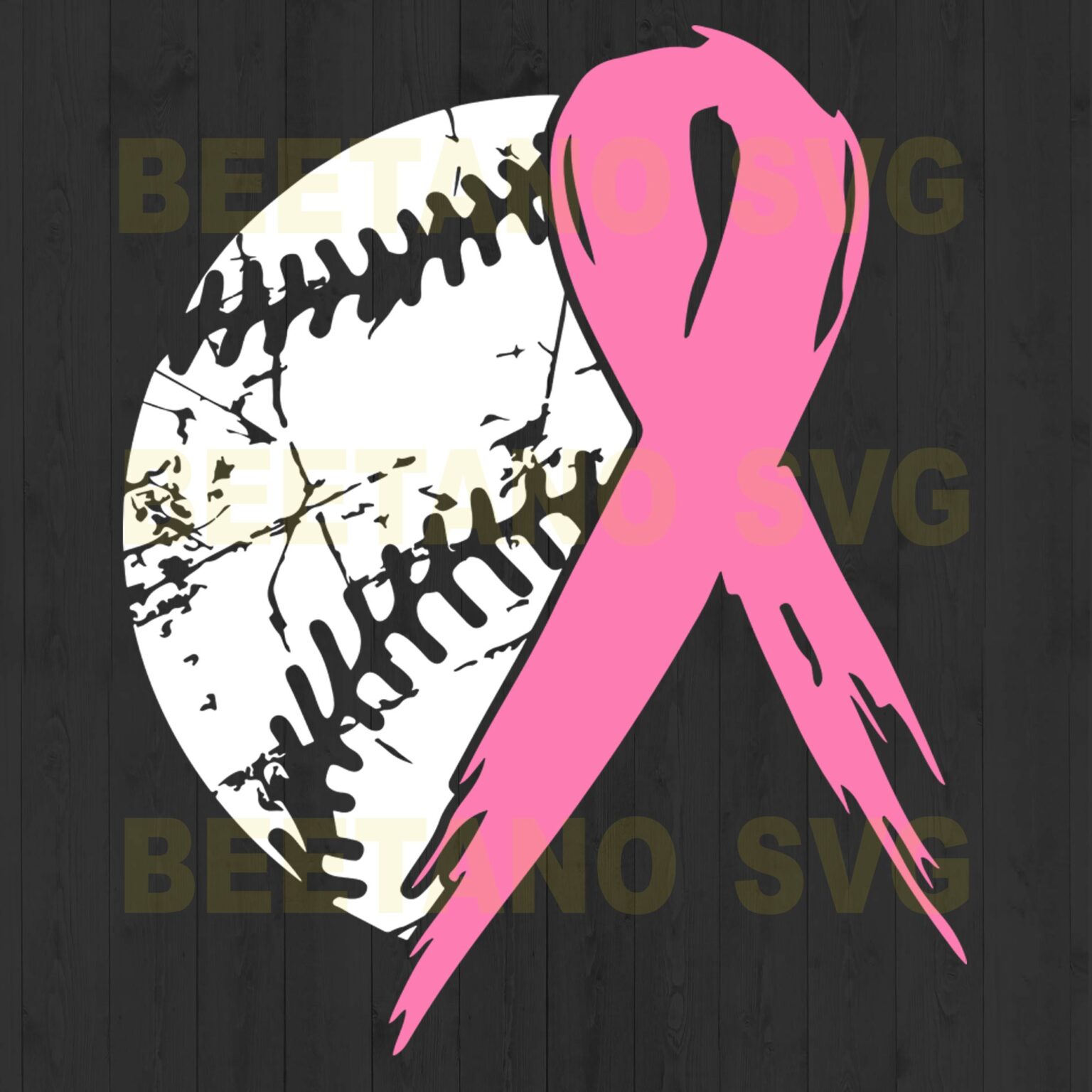 Breast Cancer Softball Svg Files, Breast Cancer Awareness Svg, Pink ...