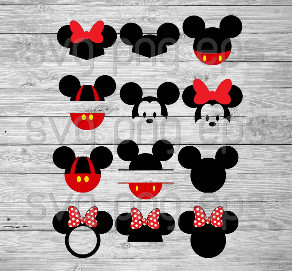 Disney mickey svg, disney svg, disney clipart, mickey head svg