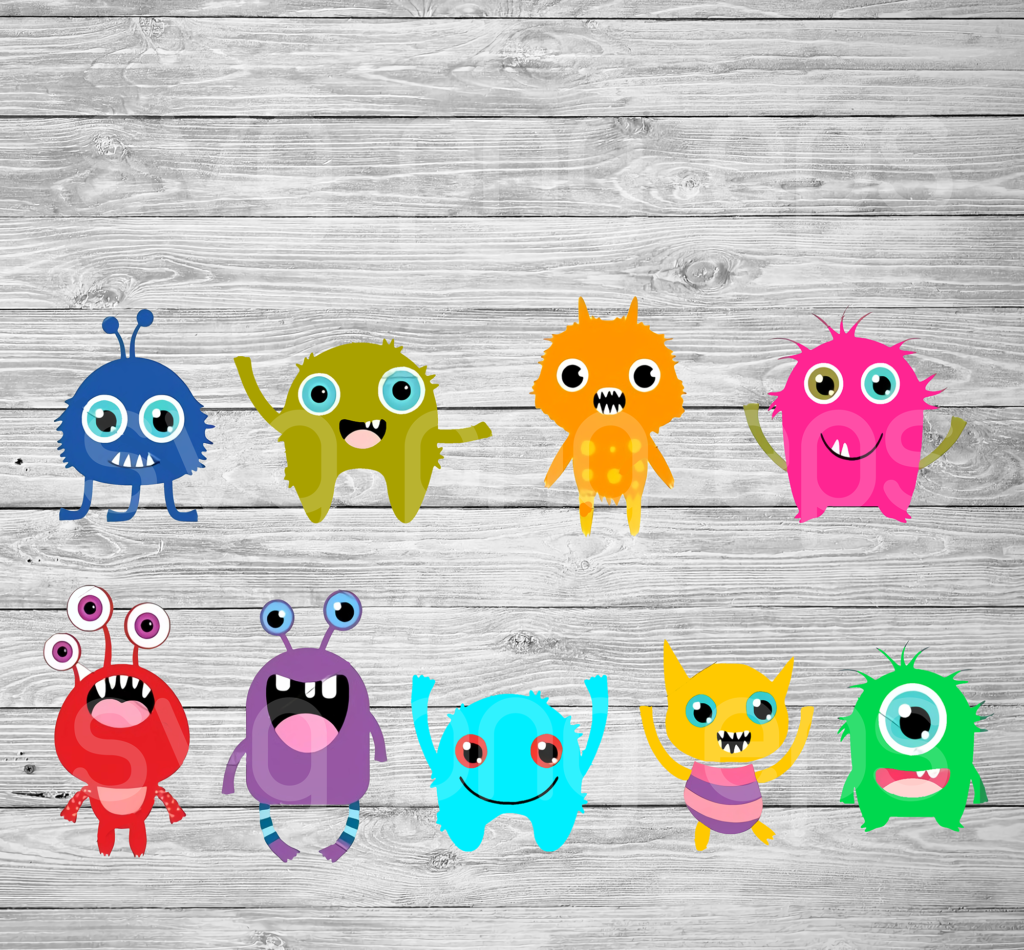 Cute Monsters SVG, Monster Disney Svg, Monster SVG