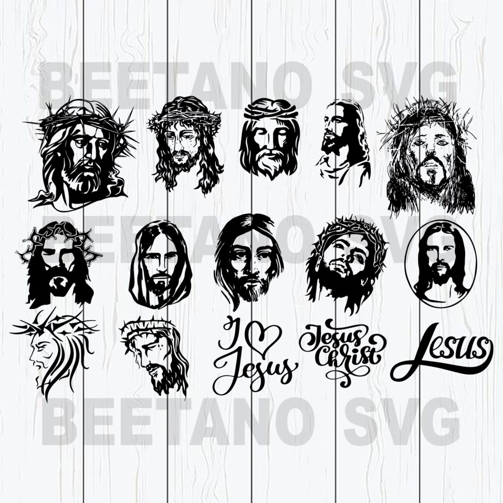 Jesus Bundle SVG, Jesus Christ SVG, I Love Jesus SVG