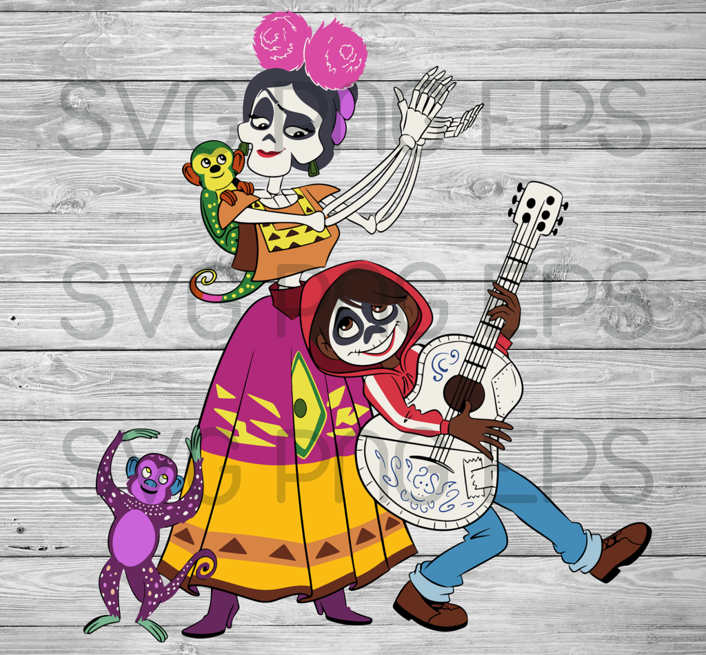 Coco Frida Kahlo svg, coco svg, coco disney svg