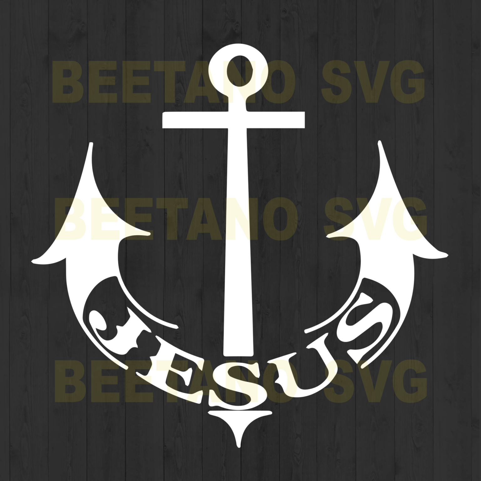 Anchor Jesus Svg, Jesus Anchor Svg, Anchor Cutting Files For Cricut ...