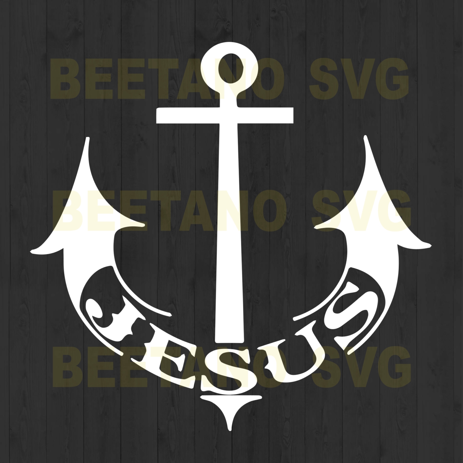 Anchor Jesus Svg, Jesus Anchor Svg, Anchor Cutting Files For Cricut ...