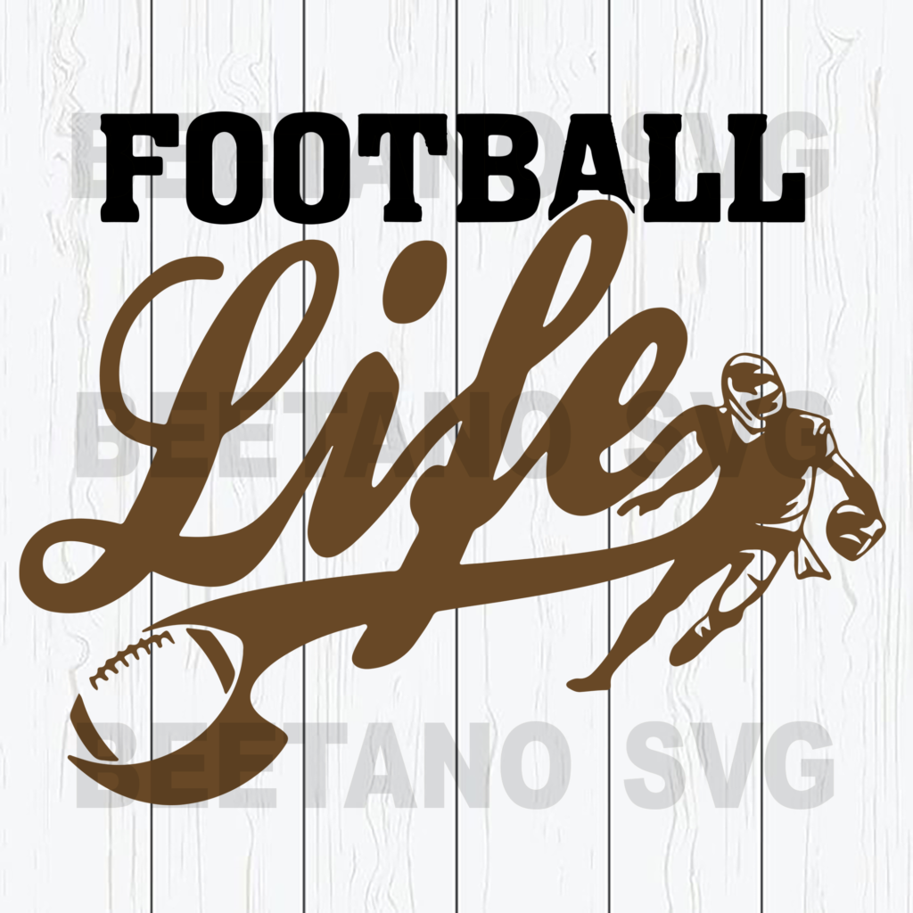 Football Life SVG, Football sports DVG, DXF, EPS, PNG Instant Download