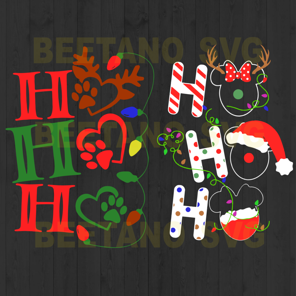 Ho Ho Ho Svg Bundle, Christmas Svg Bundle, Ho Ho Ho Santa Hat Svg ...