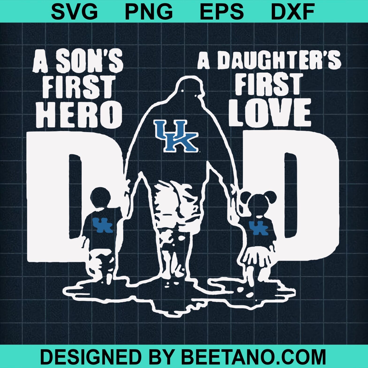 A Son's First Hero A Daughter's First Love Svg, Father's Day Cutting ...