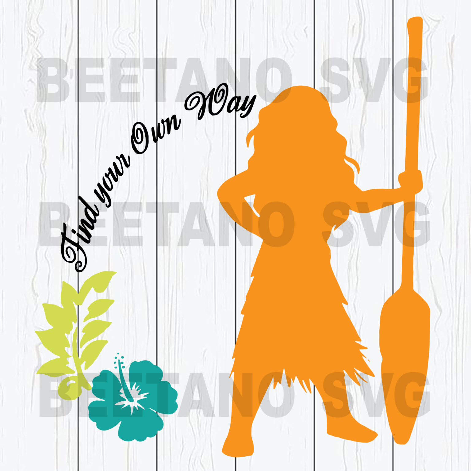 Find your own way moana svg