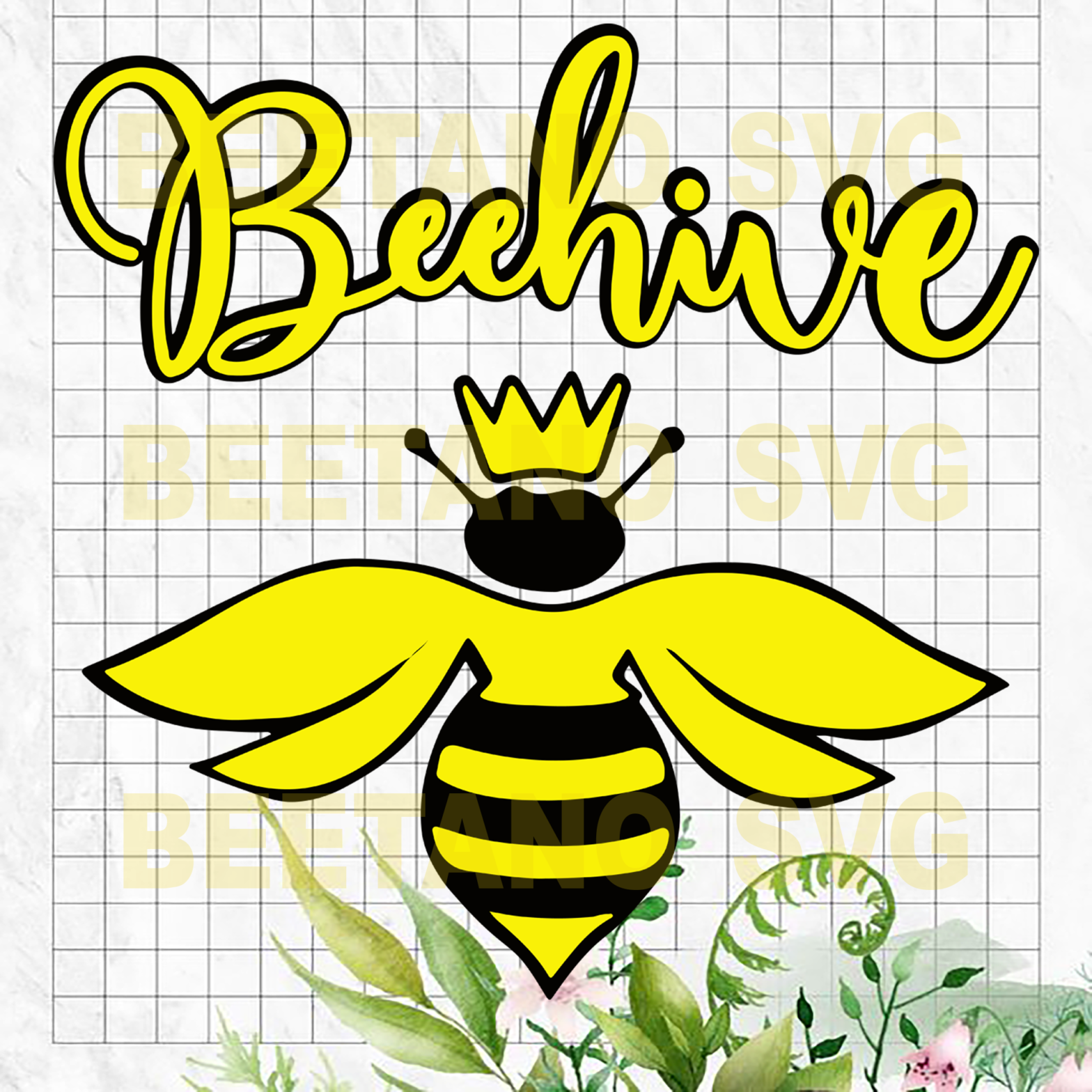 Beehive honey bee SVG, DXF, EPS, PNG Instant Download