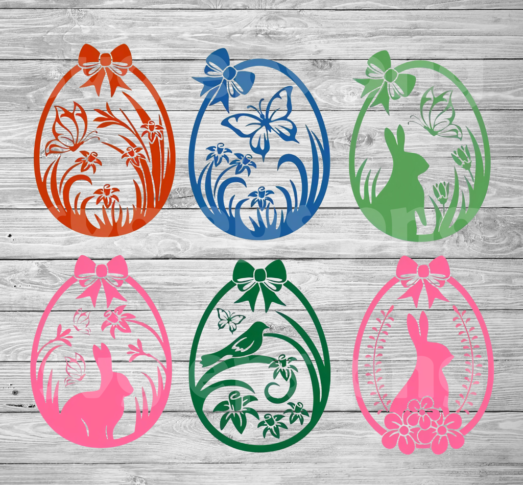 Easter Egg Bundle SVG, Animals Easter SVG, Easter Day SVG