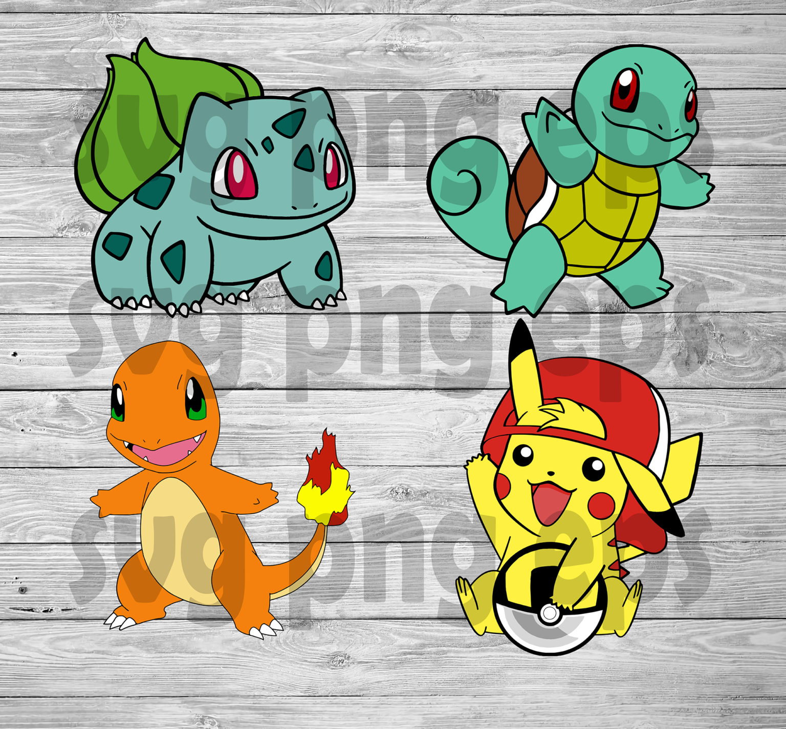 Pokemon Character Svg, Pikachu Pokemon Files For Cricut, SVG, DXF, EPS ...