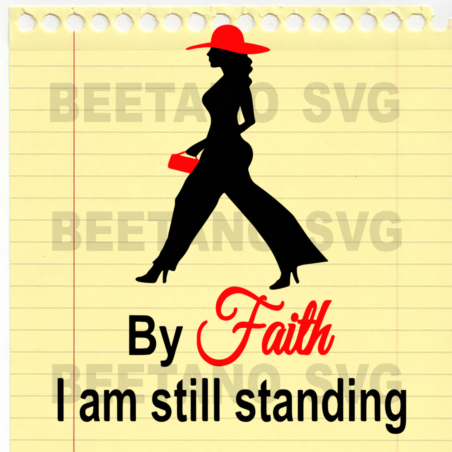 By Faith I am still standing Svg Files, Faith Svg Files For Cricut, SVG ...