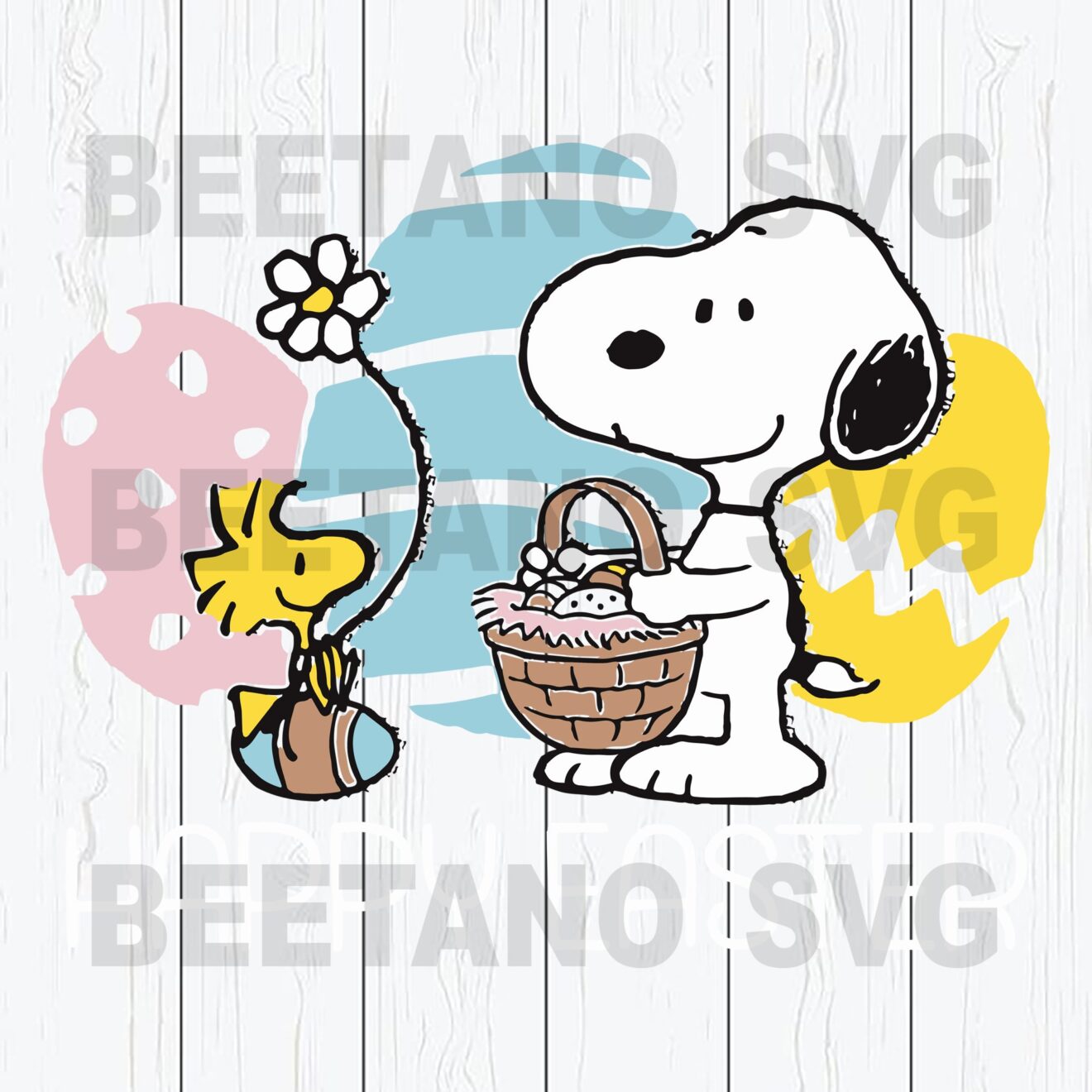 Snoopy Easter Egg Svg, Easter Egg Svg Files, Snoopy Cutting Files