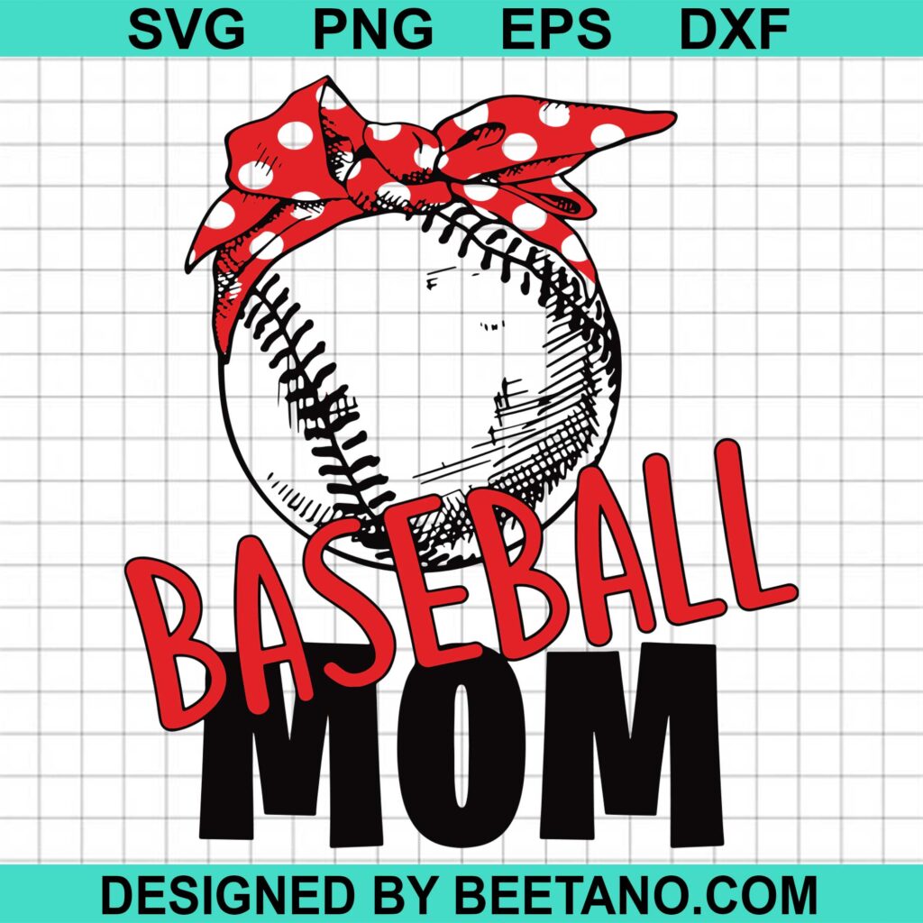Baseball Mom SVG cut file for cricut silhouette machine make craft handmade