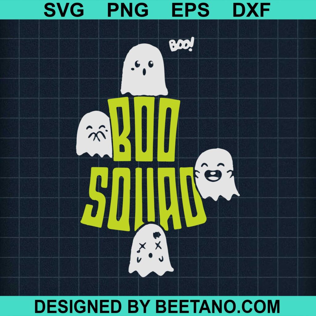 Boo Squad Cute Ghosts SVG cut file for cricut silhouette machine make ...