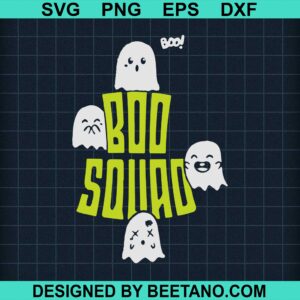 Boo Squad Cute Ghosts SVG cut file for cricut silhouette machine make ...