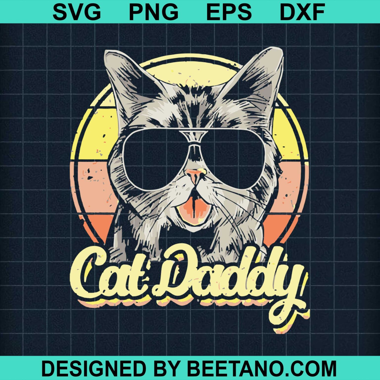 Cat Daddy SVG cut file for cricut silhouette machine make craft handmade