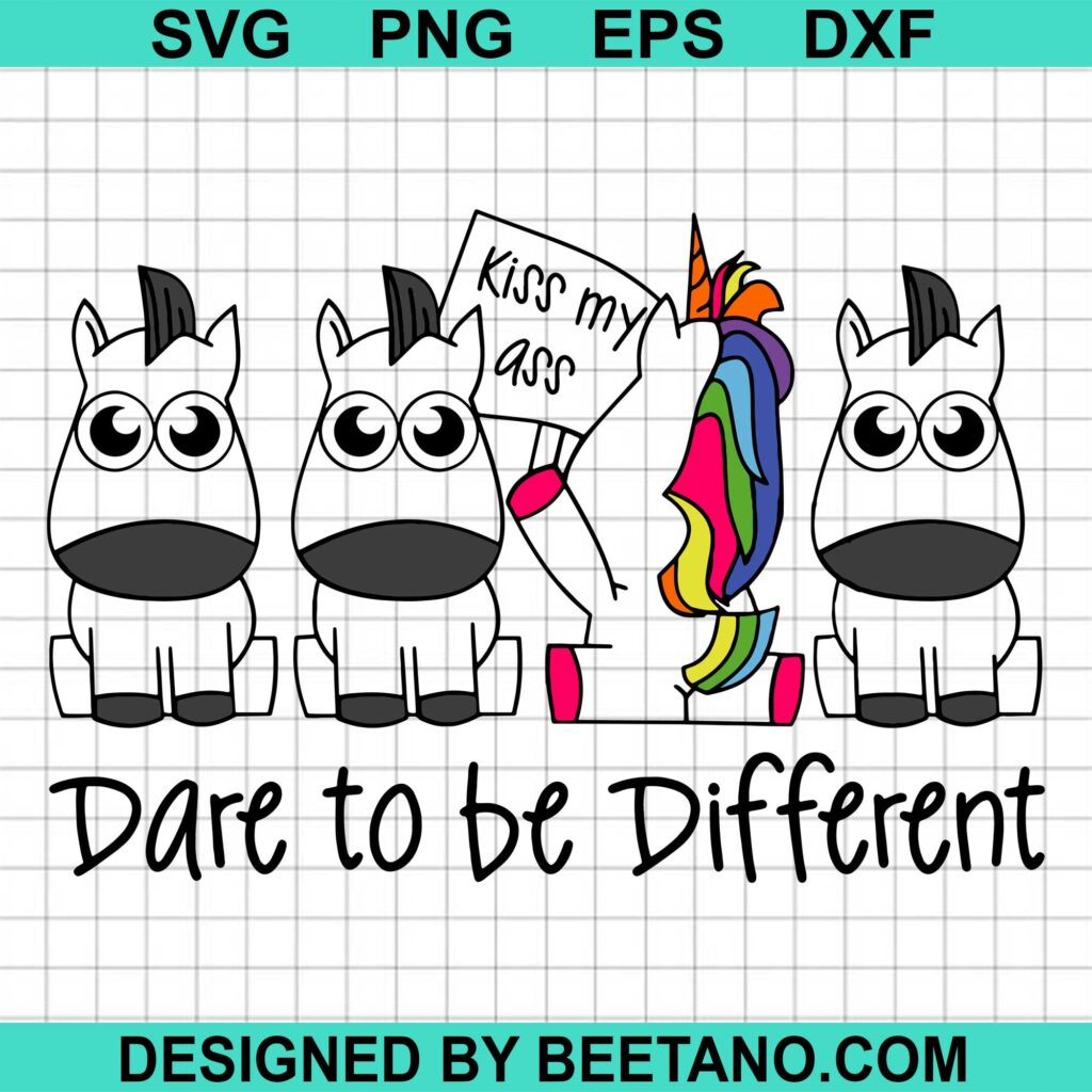 Dare To Be Different SVG, Unicorn SVG