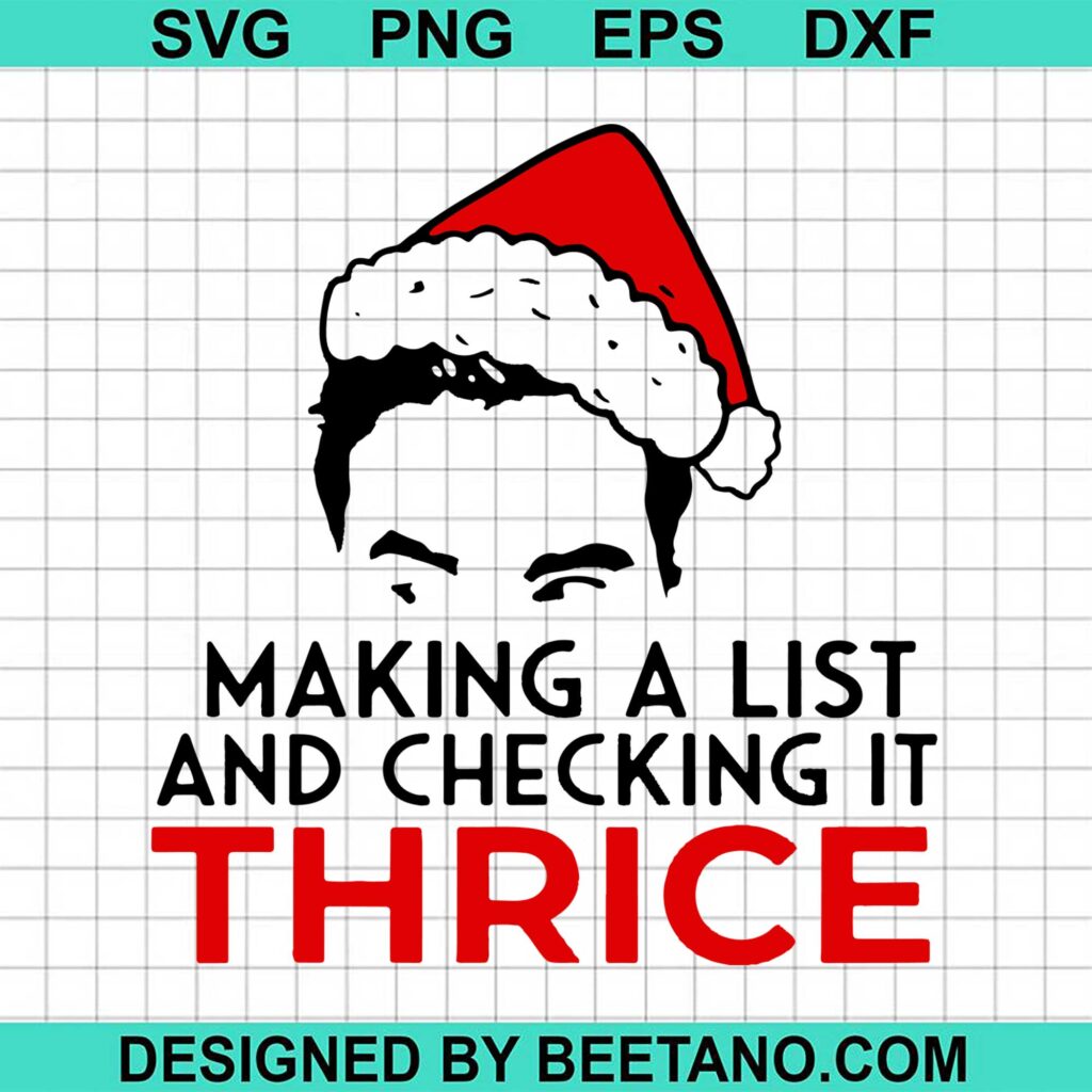 David Rose making a list and checking it thrice SVG, Schitt's Creek SVG