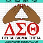 Delta Sigma Theta SVG, DST hand sign Sisterhood SVG