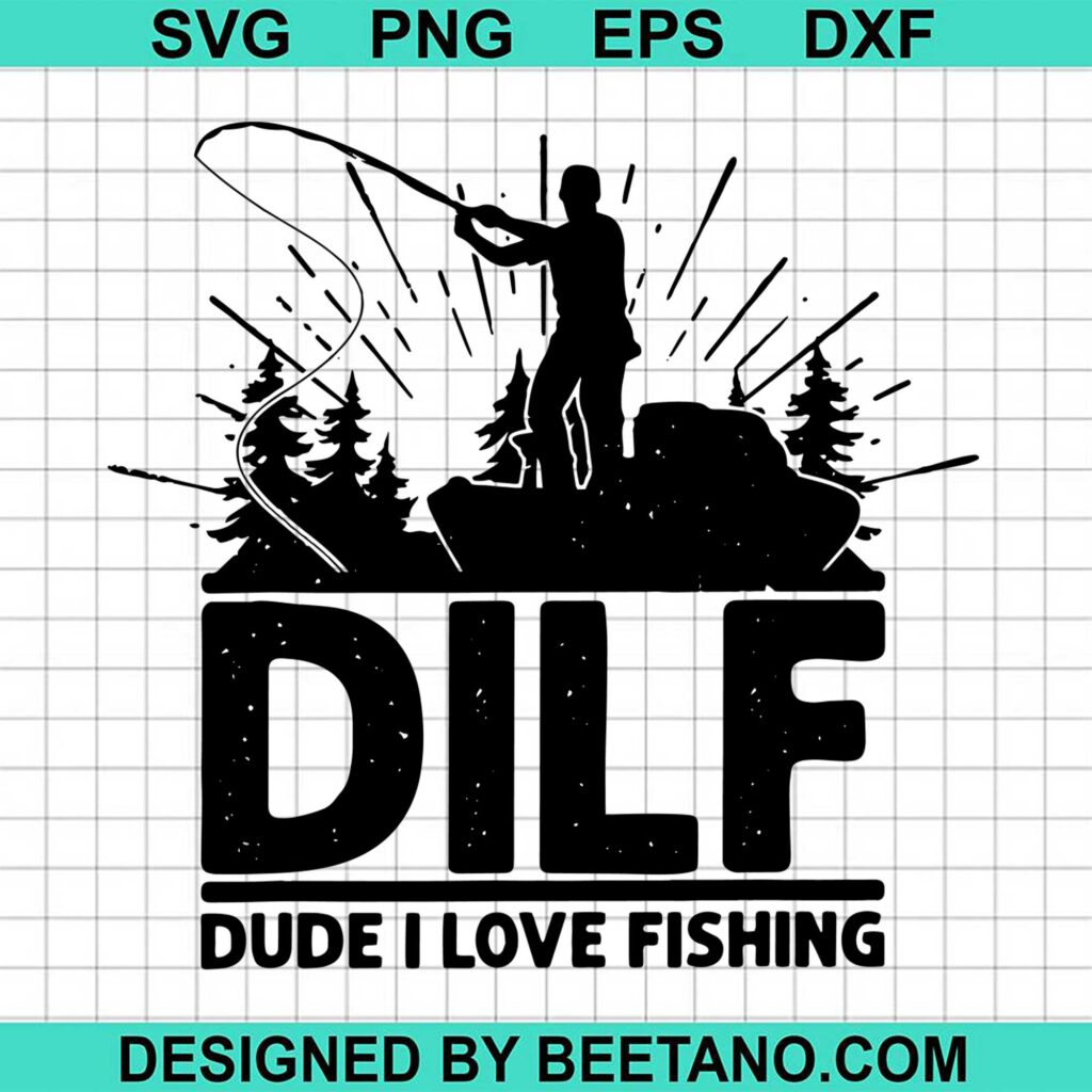 This girl love to fish SVG, Fishing girl SVG, Fishing SVG, DXF, EPS ...