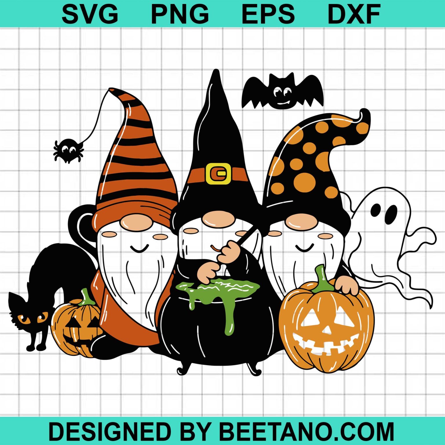 Gnomes Halloween Witch SVG cut file for cricut silhouette machine make ...