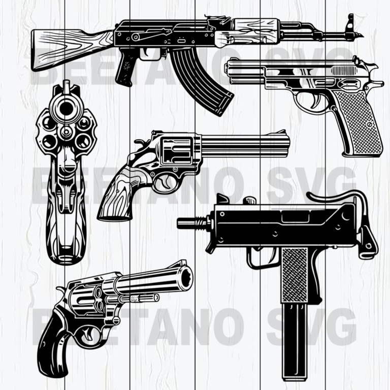 Guns Svg Bundle, Gun svg, Gun Bundle, Guns Clipart, Guns Cutting Files ...