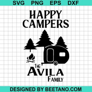 Family Camping Trip SVG cut file for cricut silhouette machine make ...