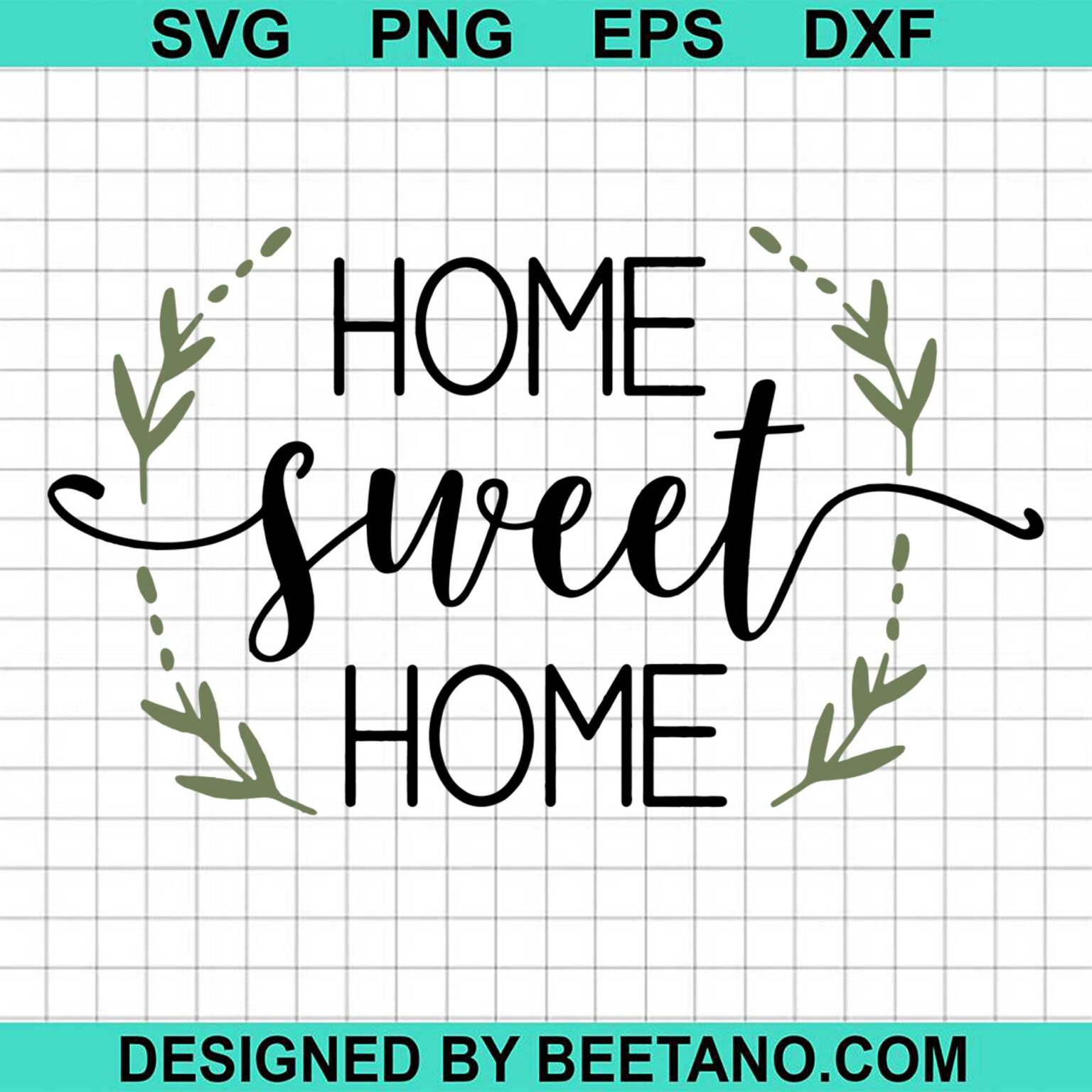 Home Sweet Home SVG cut file for cricut silhouette machine make craft ...