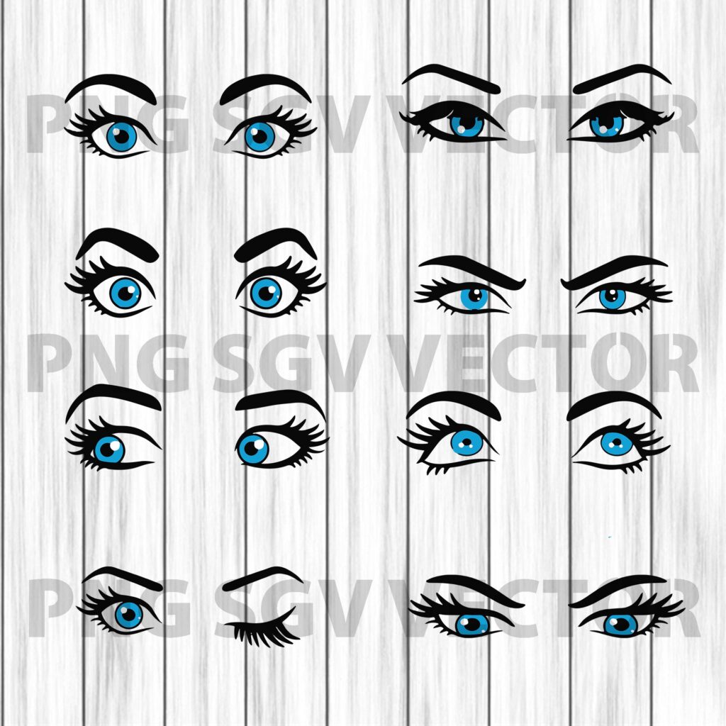 Eye Svg Bundle, Eye Clipart, Eye Vector, Eye Clipart, Eye Cutting Files ...