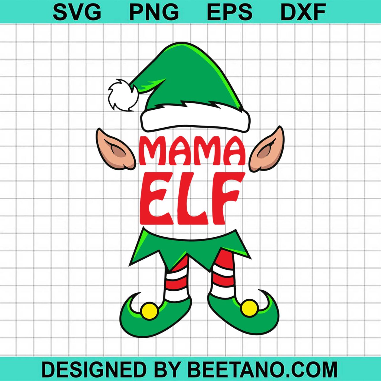 Mama Elf SVG cut file for cricut silhouette machine make craft handmade
