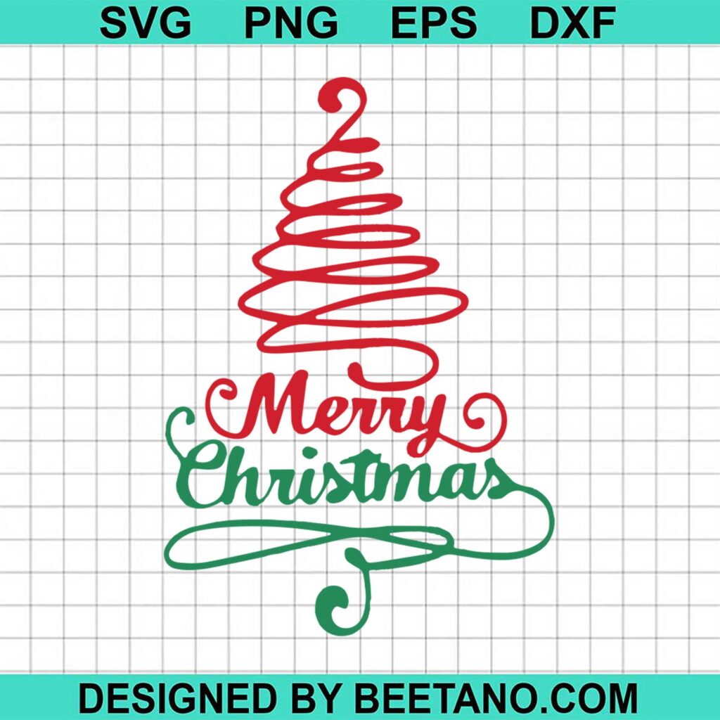Merry Christmas SVG cut file for cricut silhouette machine make craft ...
