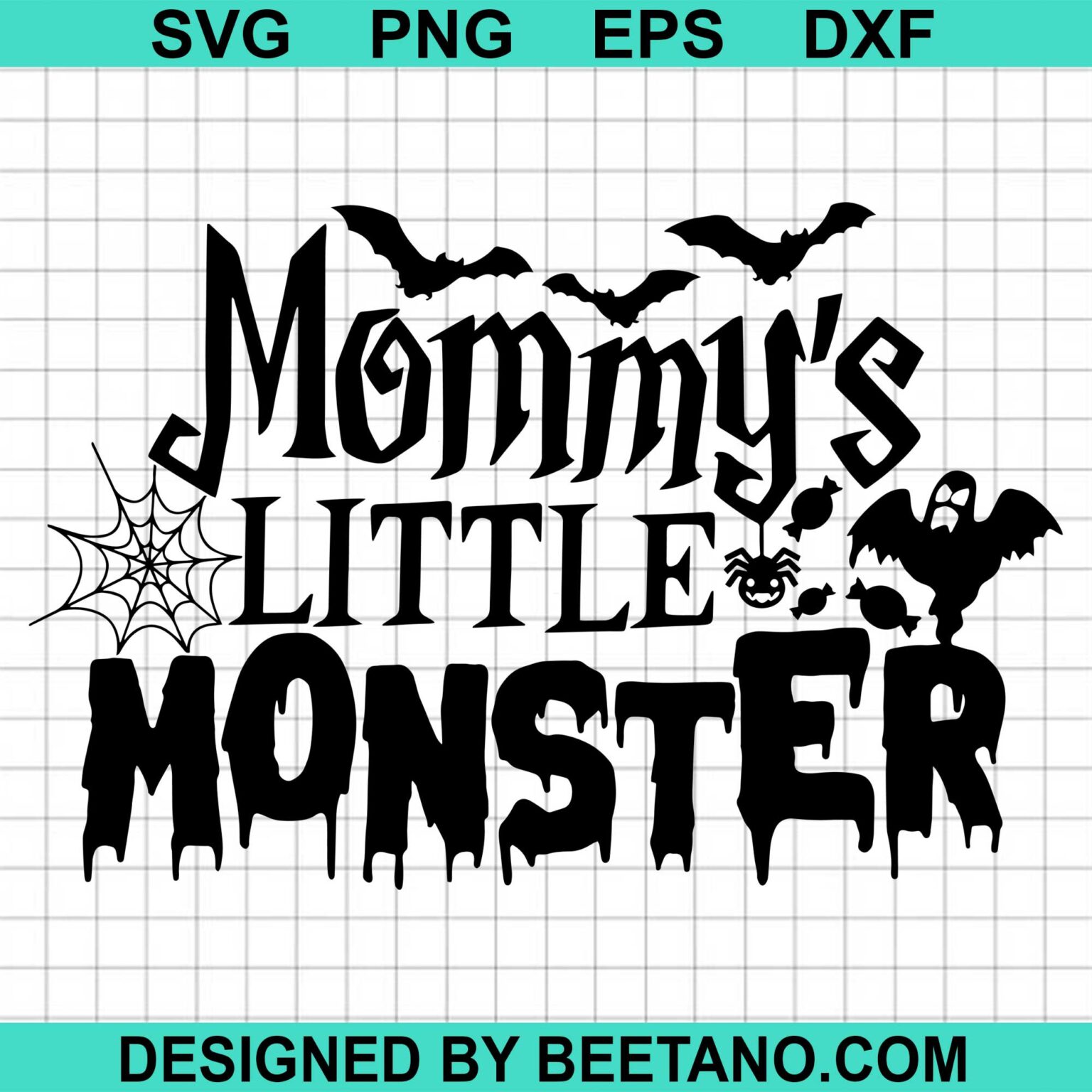 Mommy's Little Monster SVG cut file for cricut silhouette machine make ...