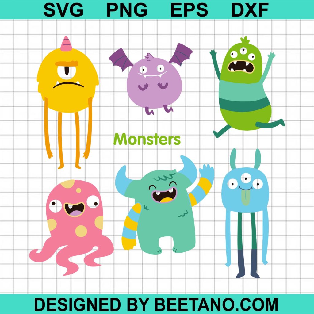 Monster SVG cut file for cricut silhouette machine make craft handmade