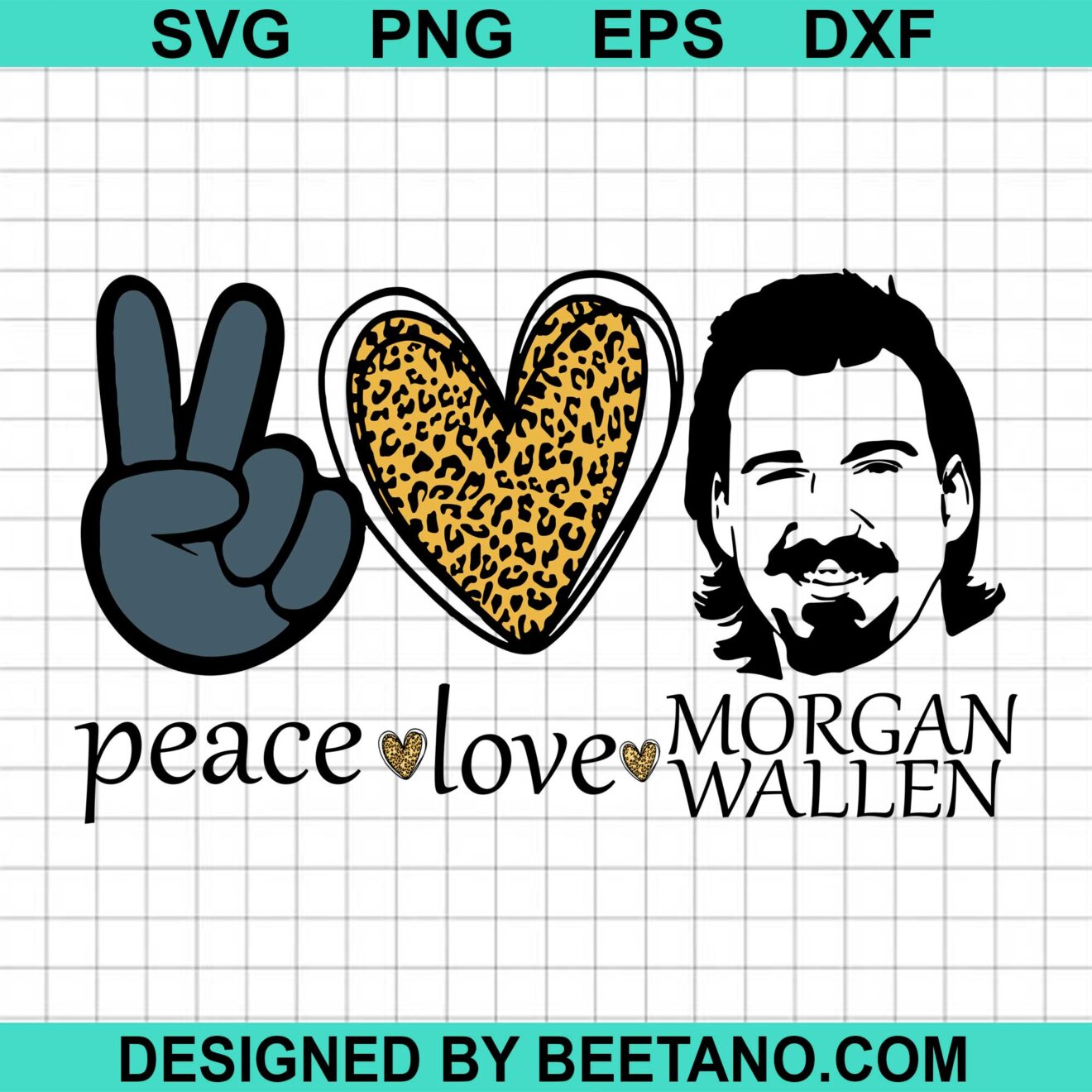 Morgan Wallen svg, Peace Love Morgan Wallen SVG cut file for cricut ...