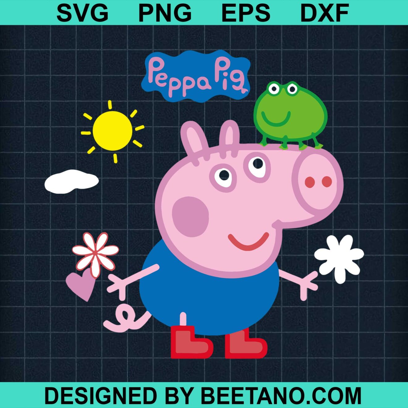 Peppa Pig Boys George Pig SVG cut file for cricut silhouette machine ...