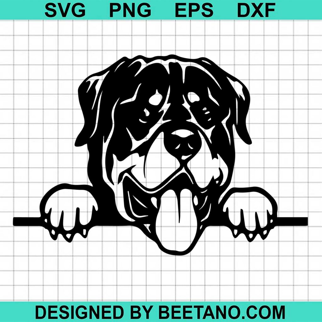 Rottweiler Dog SVG cut file for cricut silhouette machine make craft ...