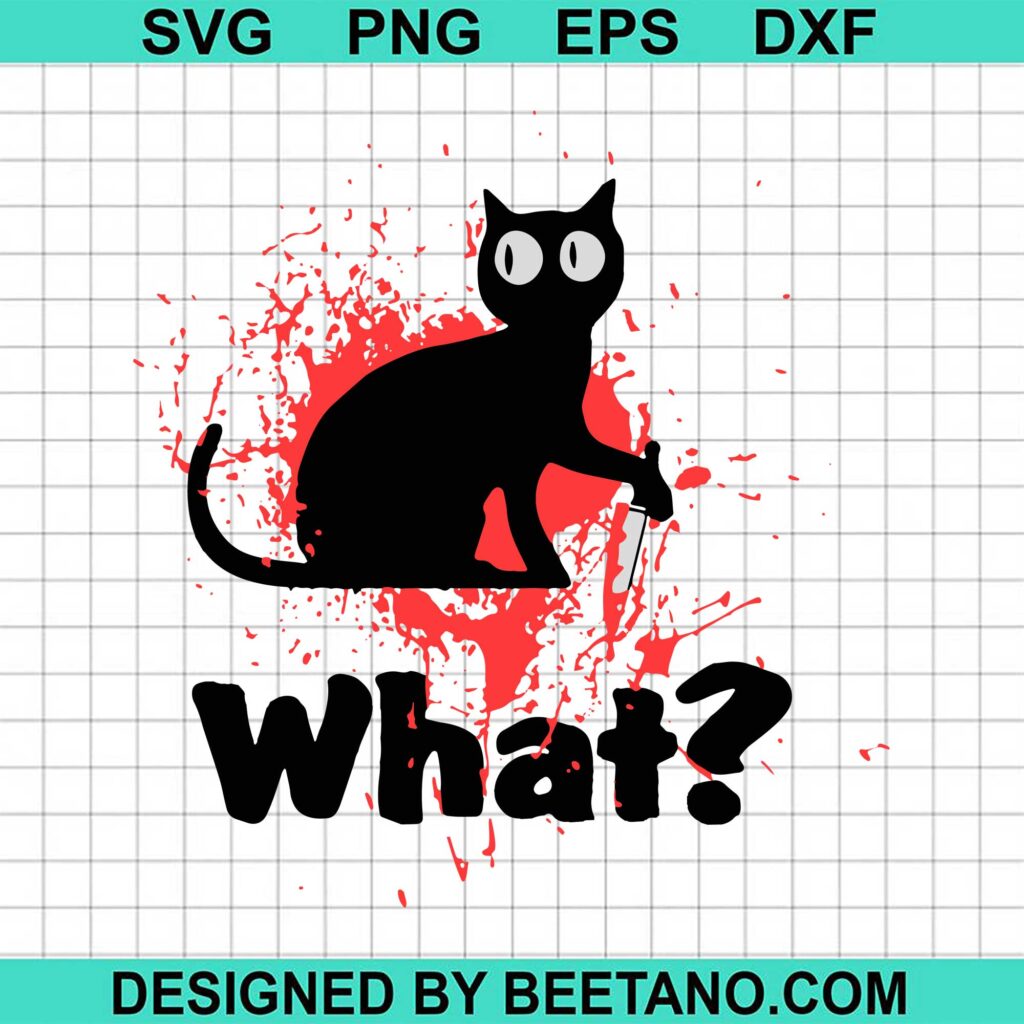 Scary Spooky Black Cat SVG, Black cat SVG, Cat halloween SVG cut file ...