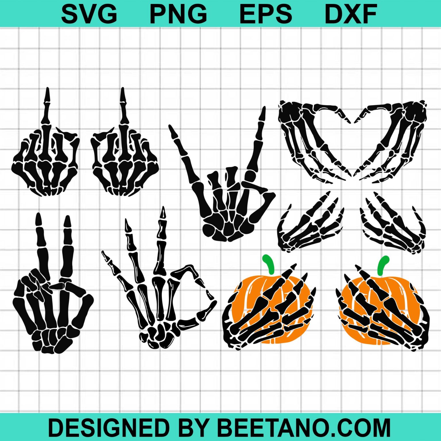Skeleton Hands Svg, Skeleton SVG cut file for cricut silhouette machine ...