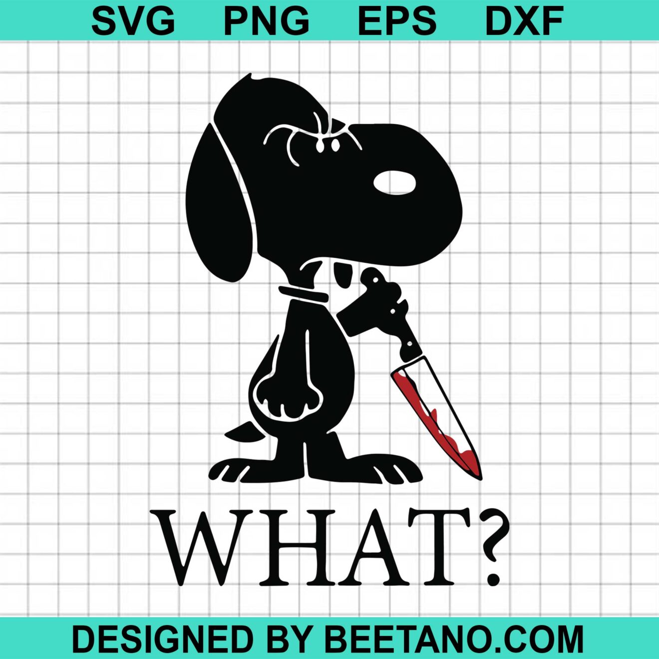 Snoopy Horror Movies SVG, Halloween Snoopy SVG, Snoopy Halloween Knife SVG