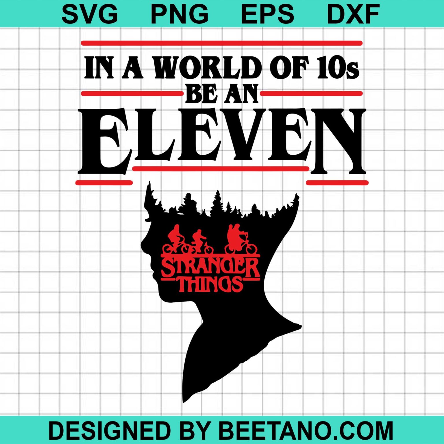 In A World Full Of Tens Be An Eleven SVG, Stranger things SVG cut file ...